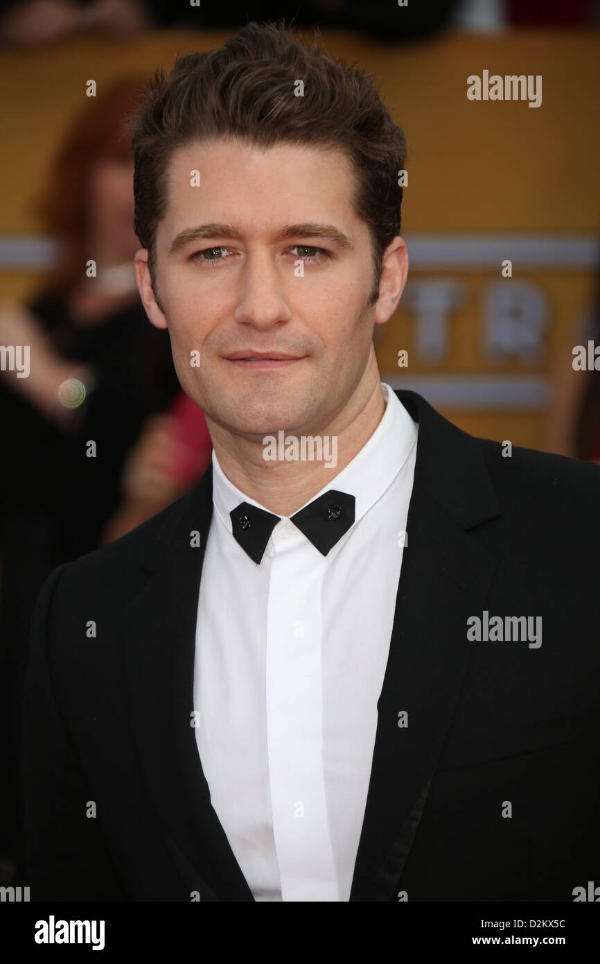 Los Angeles, USA. 27th January 2013. US actor Matthew Morrison arrives ...