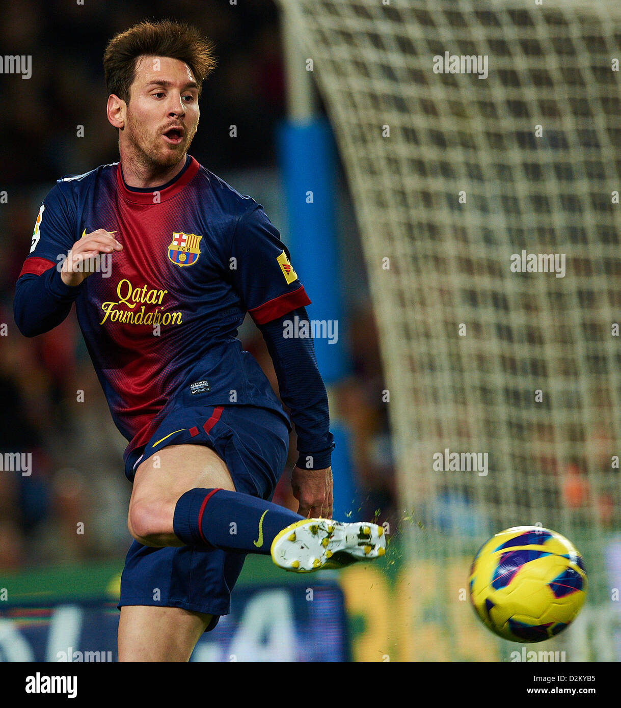Barcelona, Spain. 27th January 2013. Lionel Messi (FC Barcelona ...
