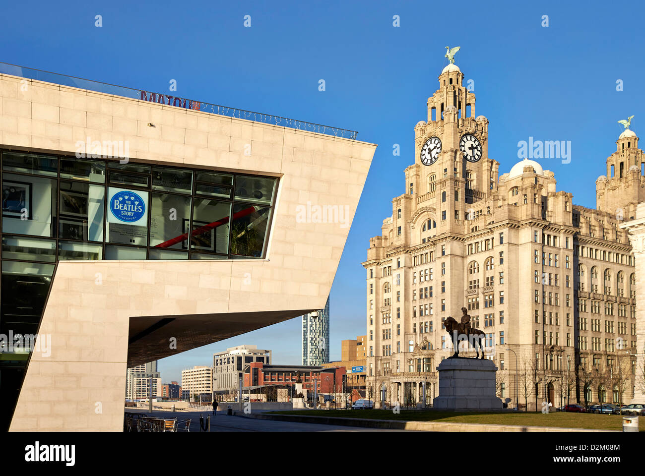 The Beatles story museum outside the Liver building Liverpool on a ...
