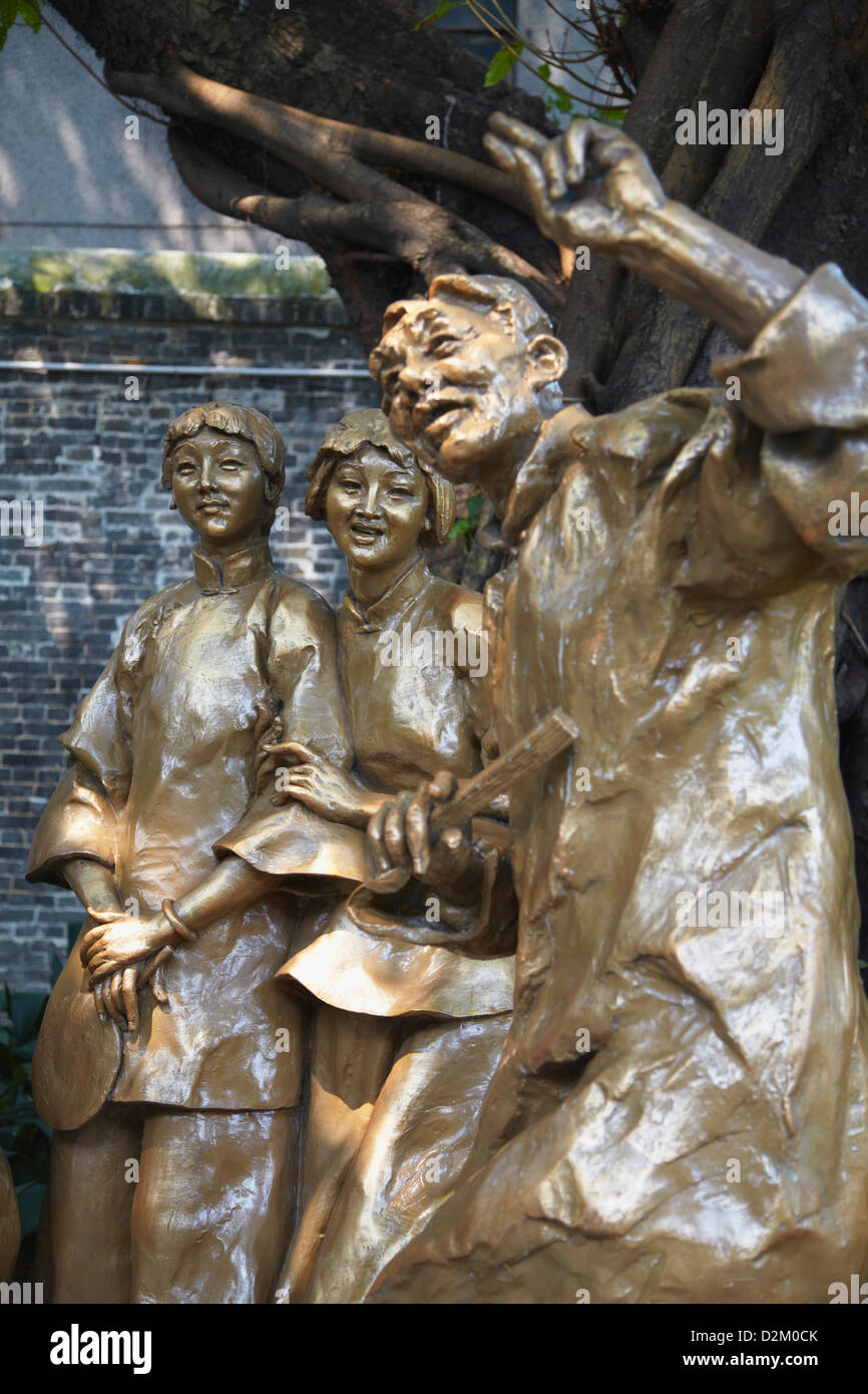 Statues at Chen Clan Academy, Guangzhou, Guangdong, China Stock Photo ...