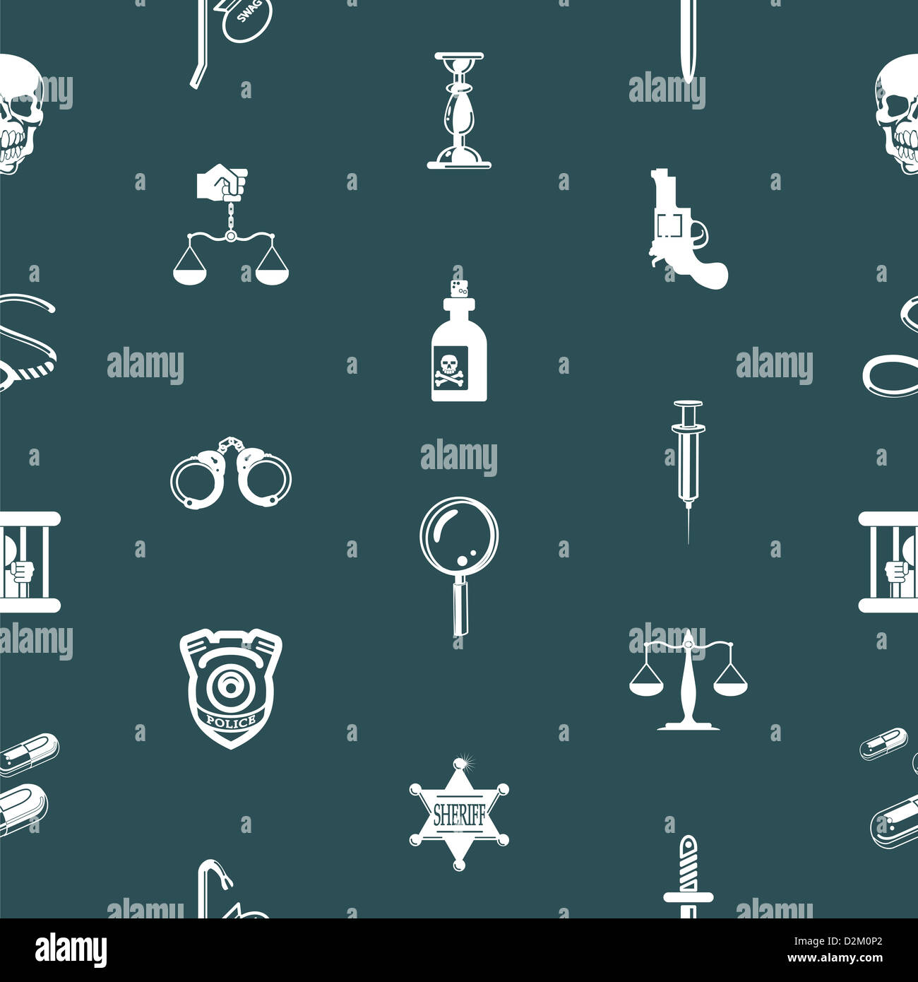 A repeating seamless crime, law or legal background tile texture with ...