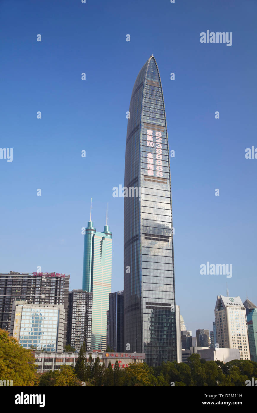 Kingkey 100 Finance Building, Shenzhen, Guangdong, China Stock Photo ...