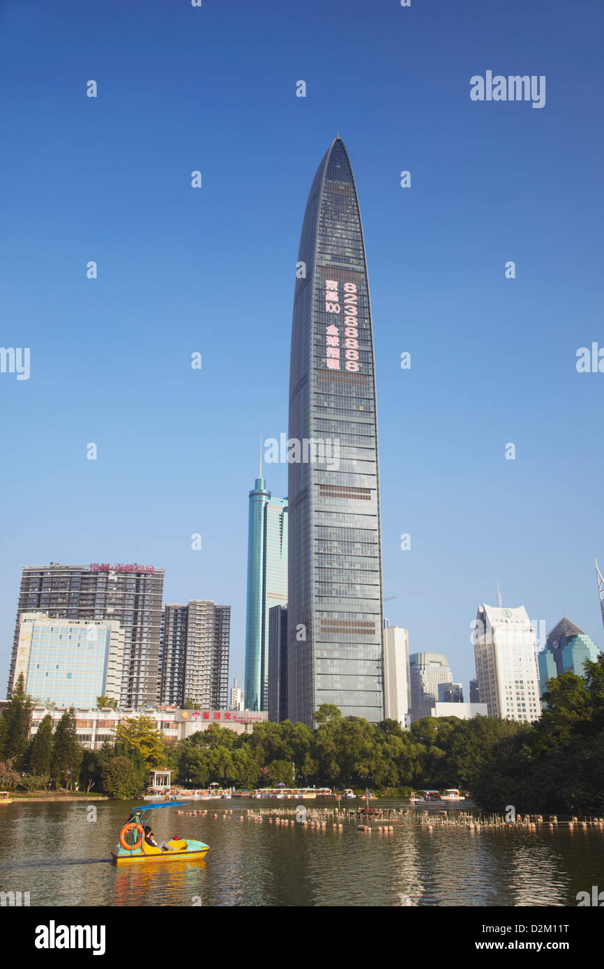 Kingkey 100 Finance Building, Shenzhen, Guangdong, China Stock Photo ...