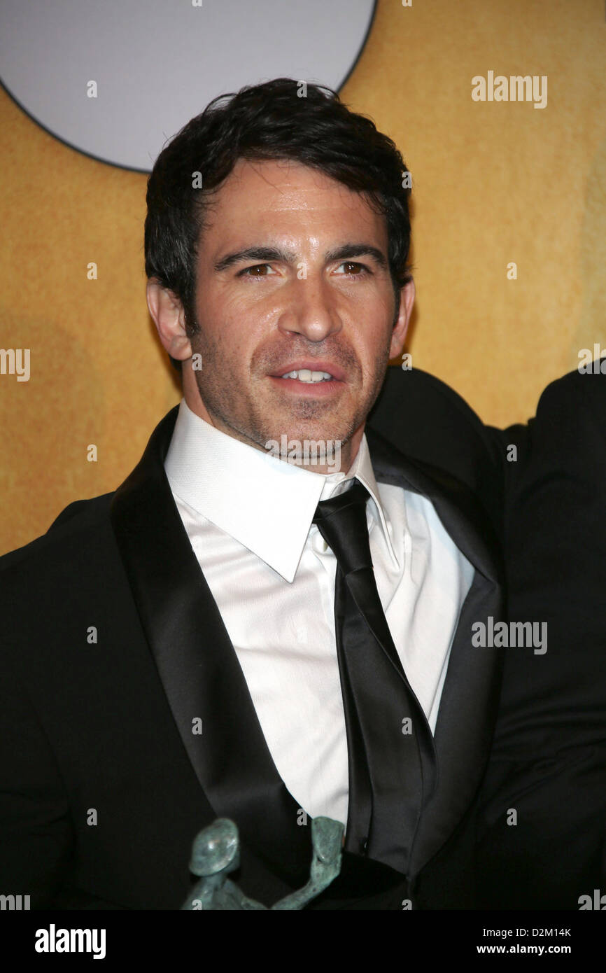 Los Angeles, USA. 27th January 2013. US actor Chris Messina, winner of ...