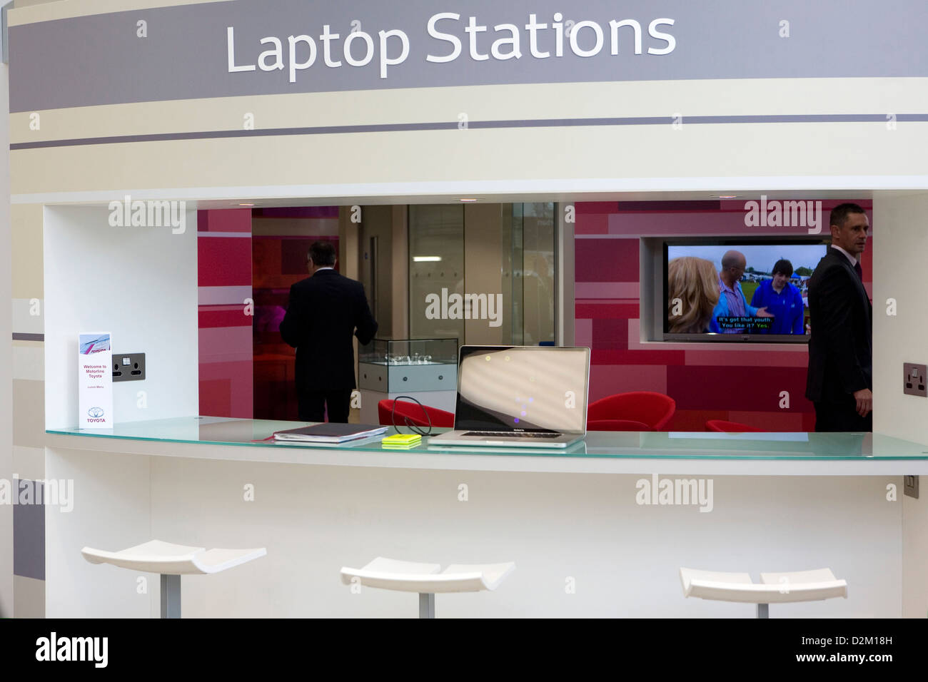 The modern facilities inside a newly built car dealership in the UK ...