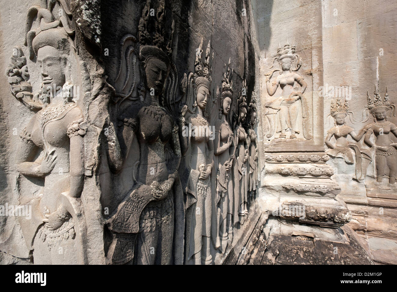 Apsaras (celestial dancers). Angkor Wat. Cambodia Stock Photo - Alamy