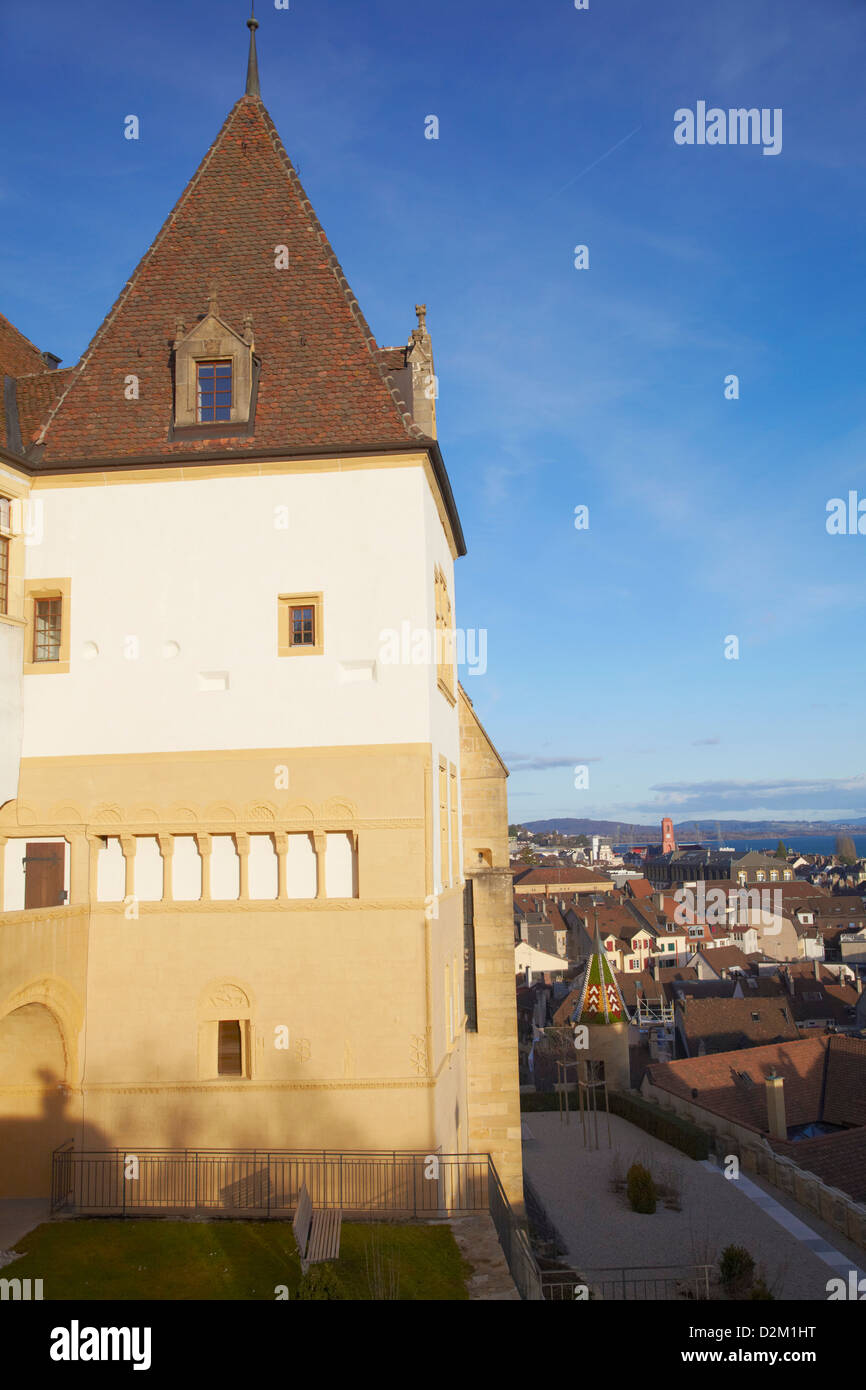 Switzerland neuchatel chateau neuchatel castle hi-res stock photography ...