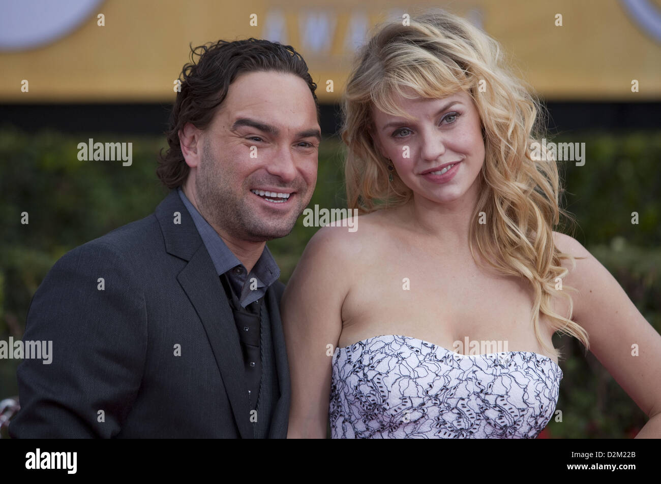 Jan. 28, 2013 - Los Angeles, California, U.S - Actors Johnny Galeck and ...