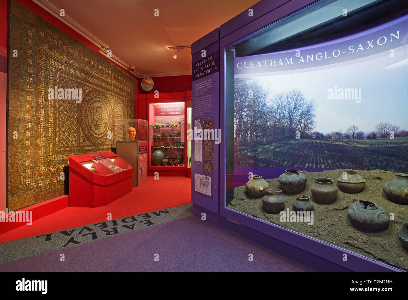 Some of the displays inside the North Lincolnshire Museum in Scunthorpe ...