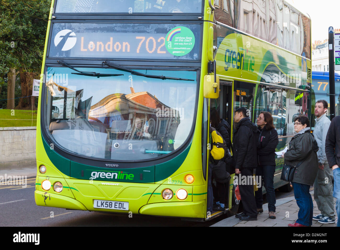 Greenline bus, Windsor, England Stock Photo - Alamy