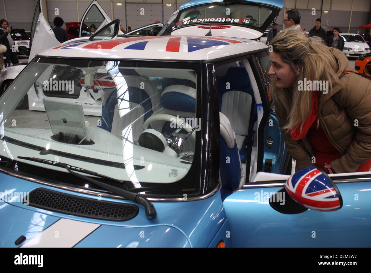Rome, Italy. 27th January 2013. Tuning Show(Car customisation) in Rome ...