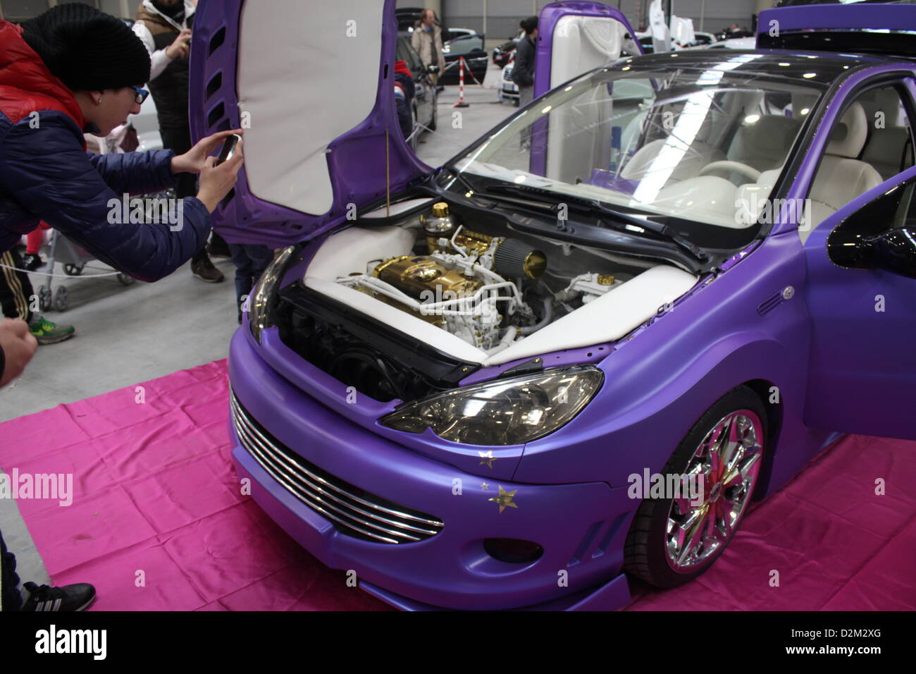Rome, Italy. 27th January 2013. Tuning Show(Car customisation) in Rome ...