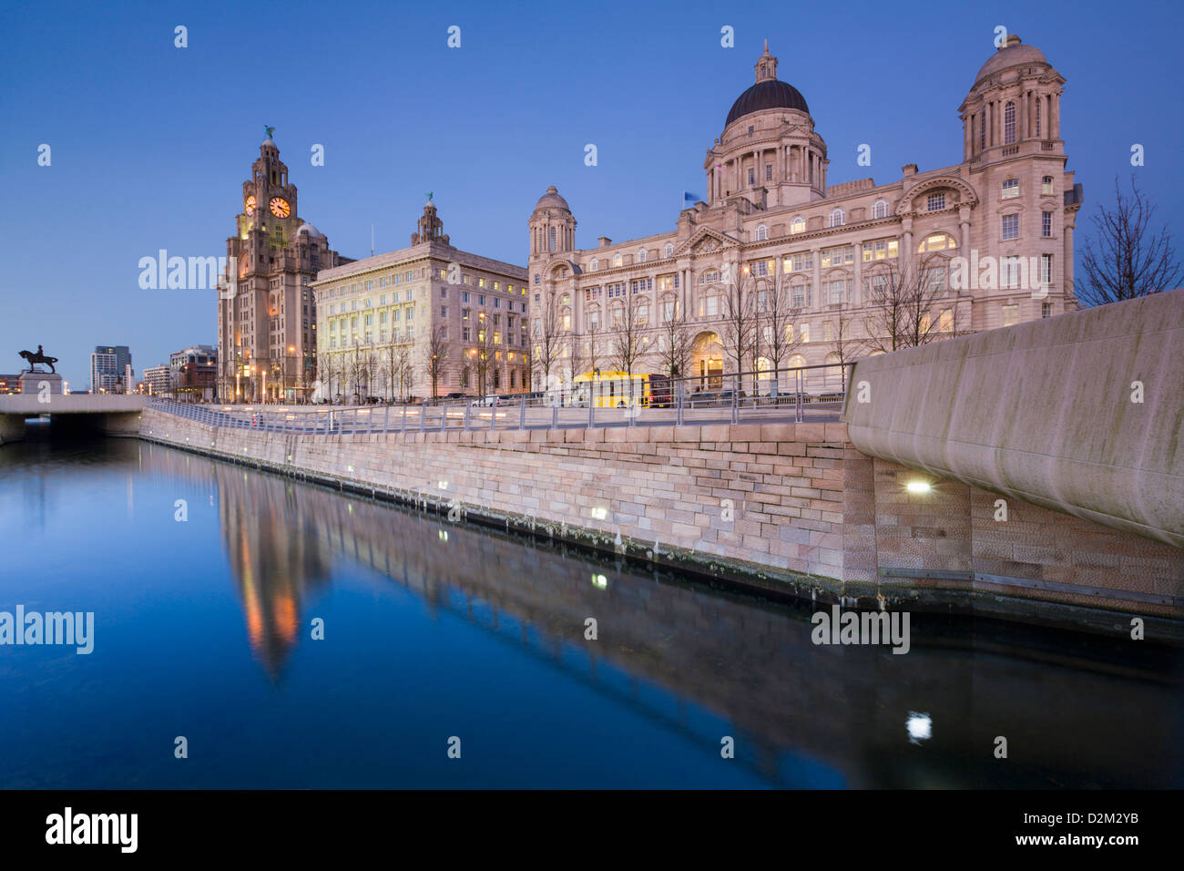 Liver Building, Cunard and Port Authority, Liverpool, England Stock ...
