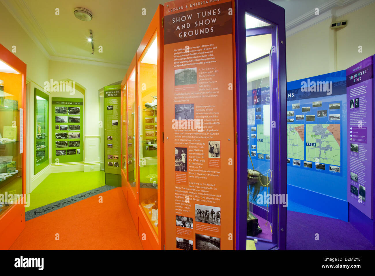 Some of the displays inside the North Lincolnshire Museum in Scunthorpe ...
