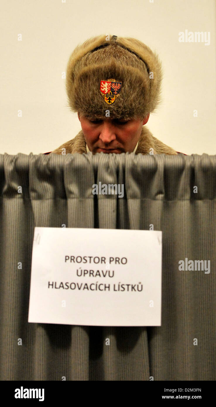 Prague Castle during second round direct presidential election Czech ...
