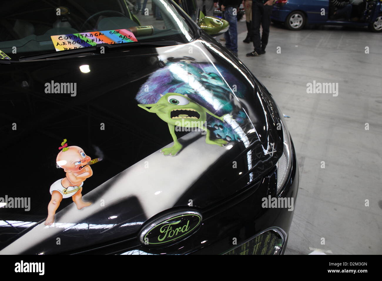 Rome, Italy. 27th January 2013. Tuning Show(Car customisation) in Rome ...