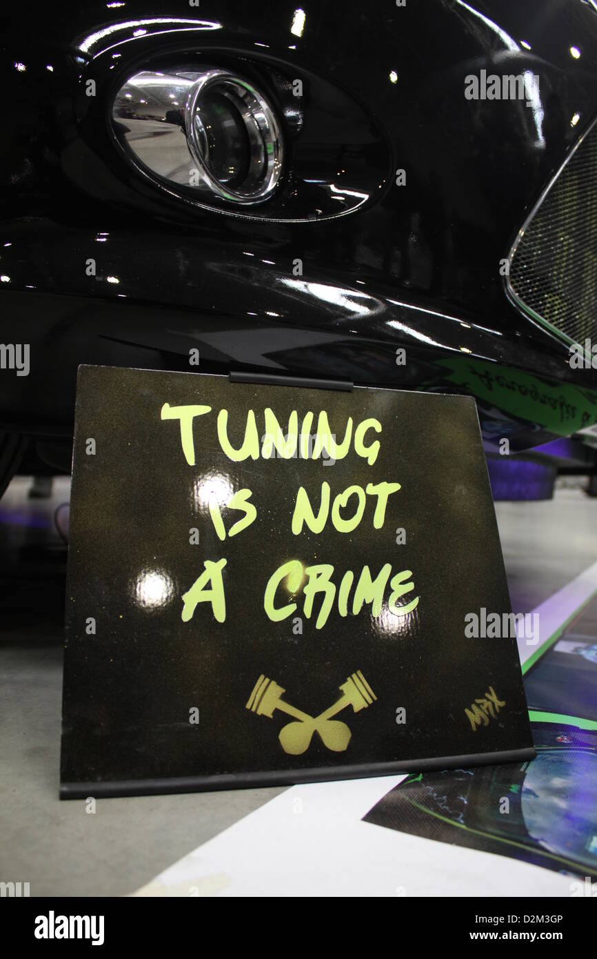 Rome, Italy. 27th January 2013. Tuning Show(Car customisation) in Rome ...