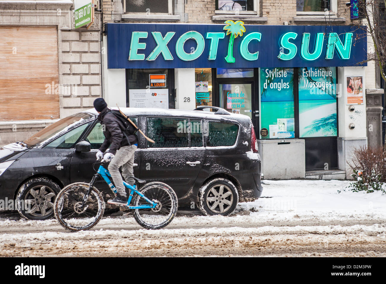 Boy rides bike in hi-res stock photography and images - Alamy