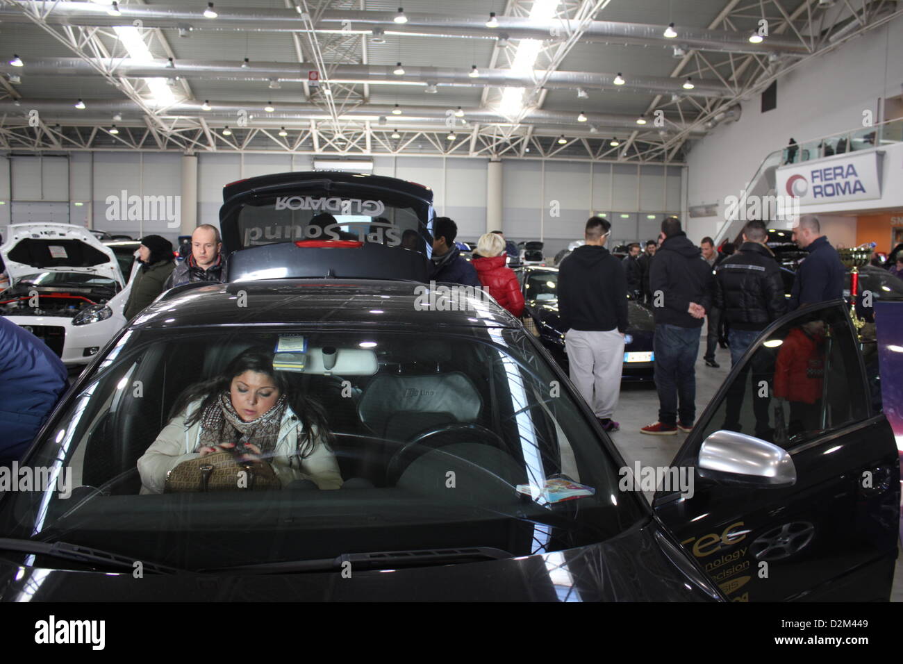 Rome, Italy. 27th January 2013. Tuning Show(Car customisation) in Rome ...