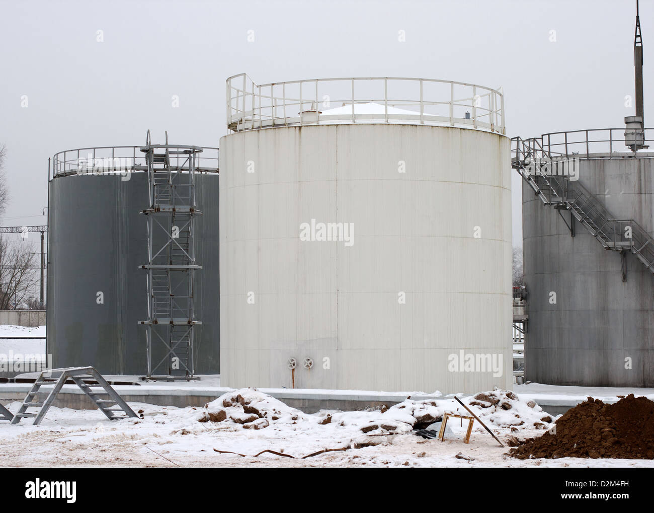 Industrial Storage Tanks Stock Photo - Alamy