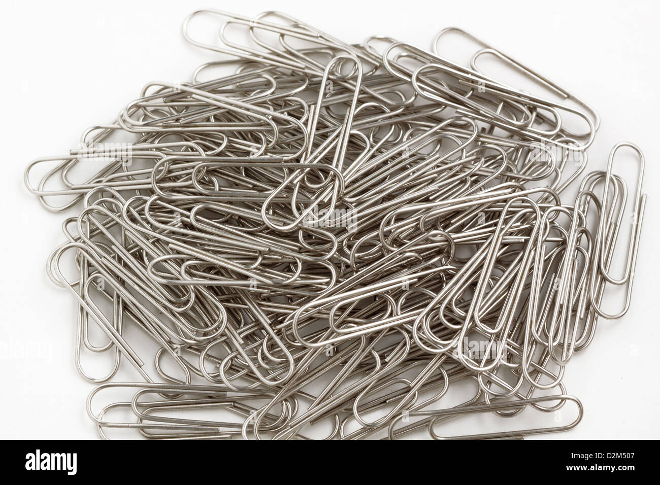 paper clips to white background Stock Photo - Alamy