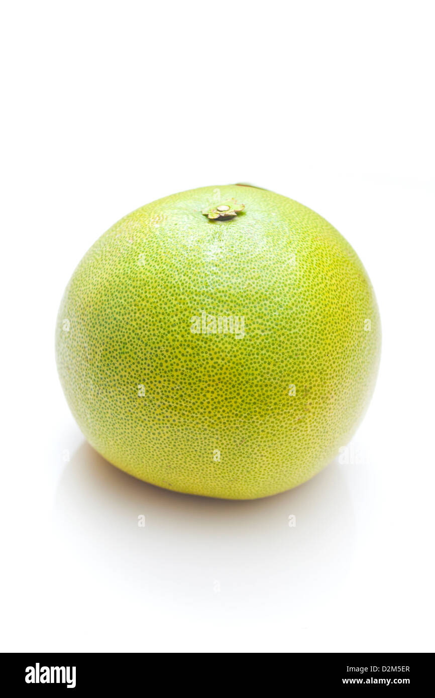 Pomelo isolated on white background Stock Photo - Alamy