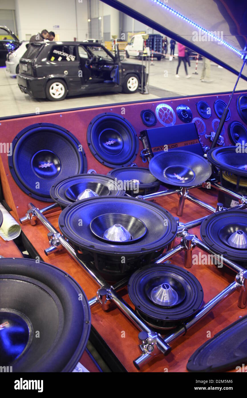 Rome, Italy. 27th January 2013. Tuning Show(Car customisation) in Rome ...