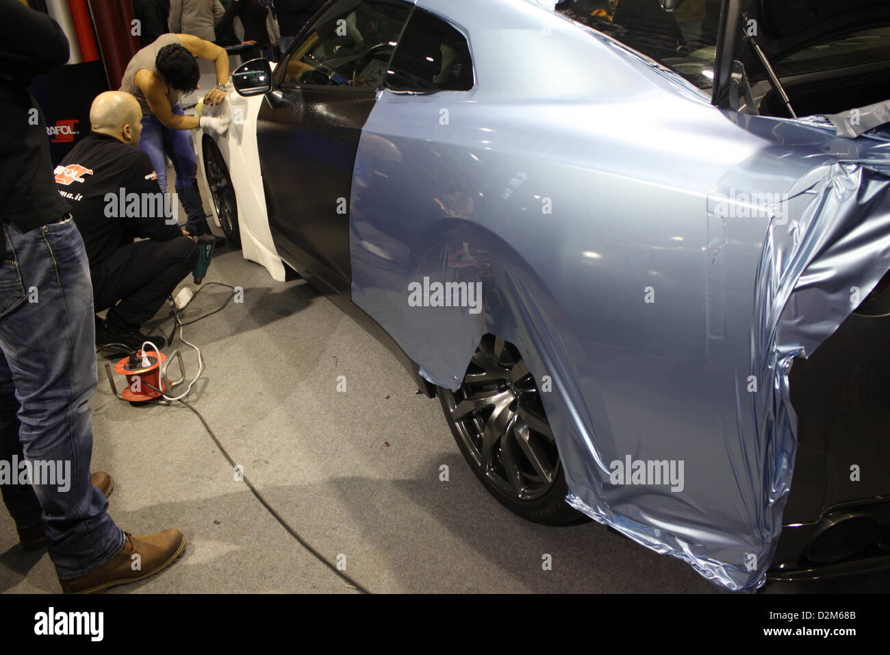 Rome, Italy. 27th January 2013. Tuning Show(Car customisation) in Rome ...
