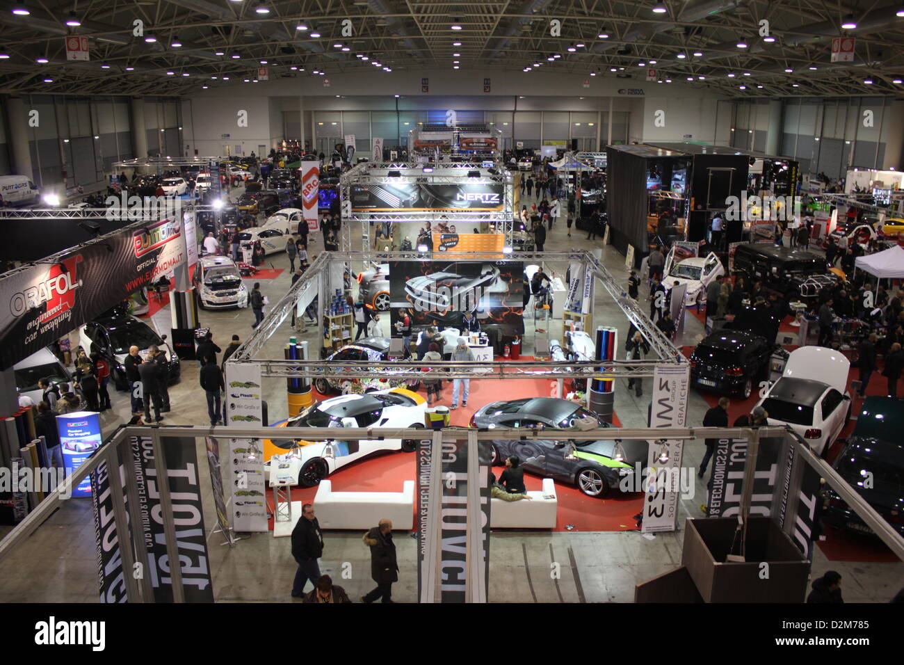 Rome, Italy. 27th January 2013. Tuning Show(Car customisation) in Rome ...