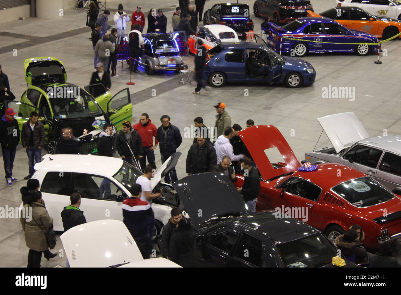 Rome, Italy. 27th January 2013. Tuning Show(Car customisation) in Rome ...