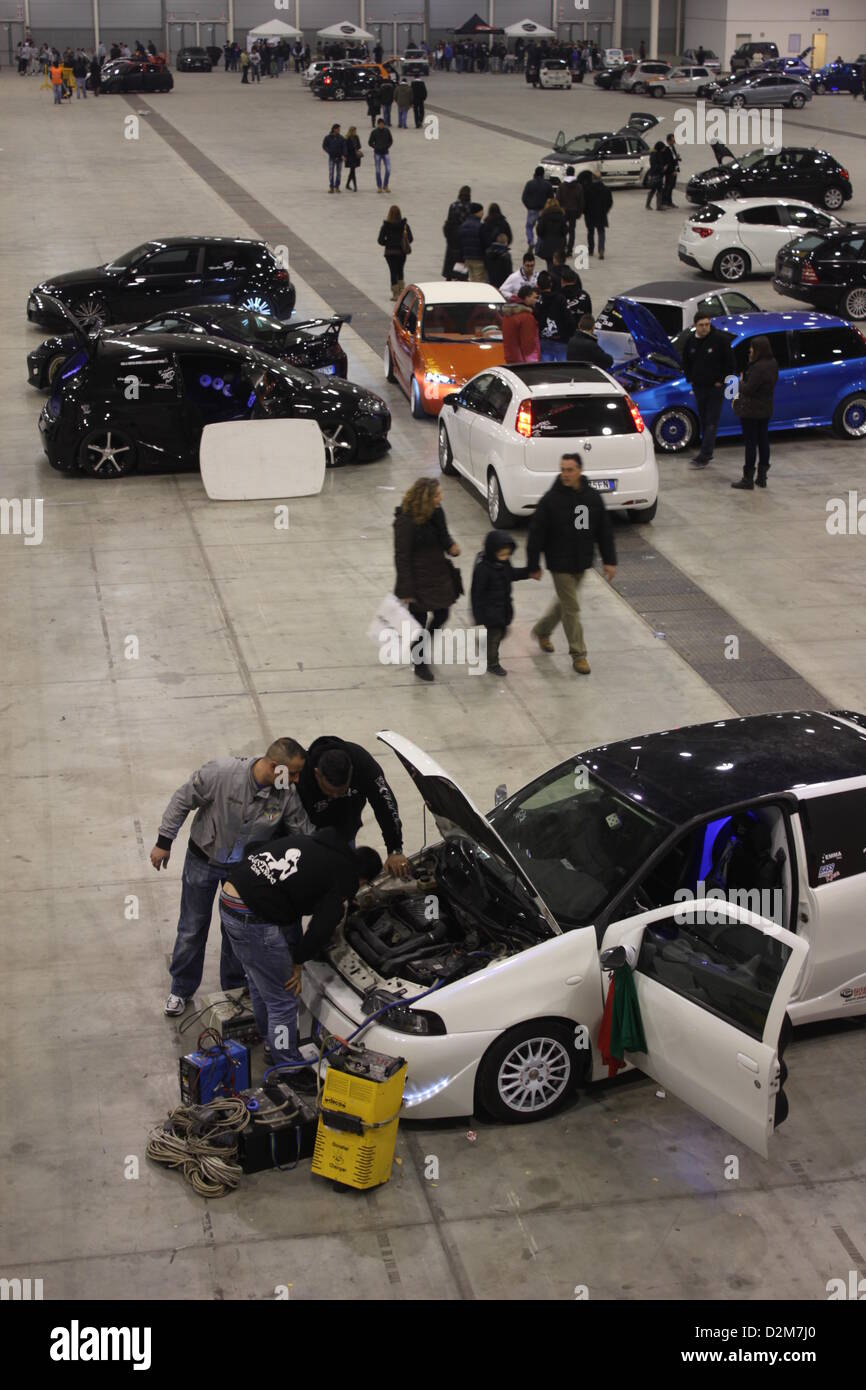 Rome, Italy. 27th January 2013. Tuning Show(Car customisation) in Rome ...