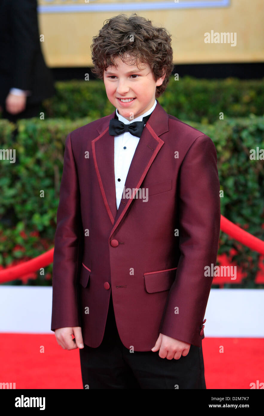 NOLAN GOULD 19TH ANNUAL SCREEN ACTORS GUILD AWARDS. RED CARPET LOS ...