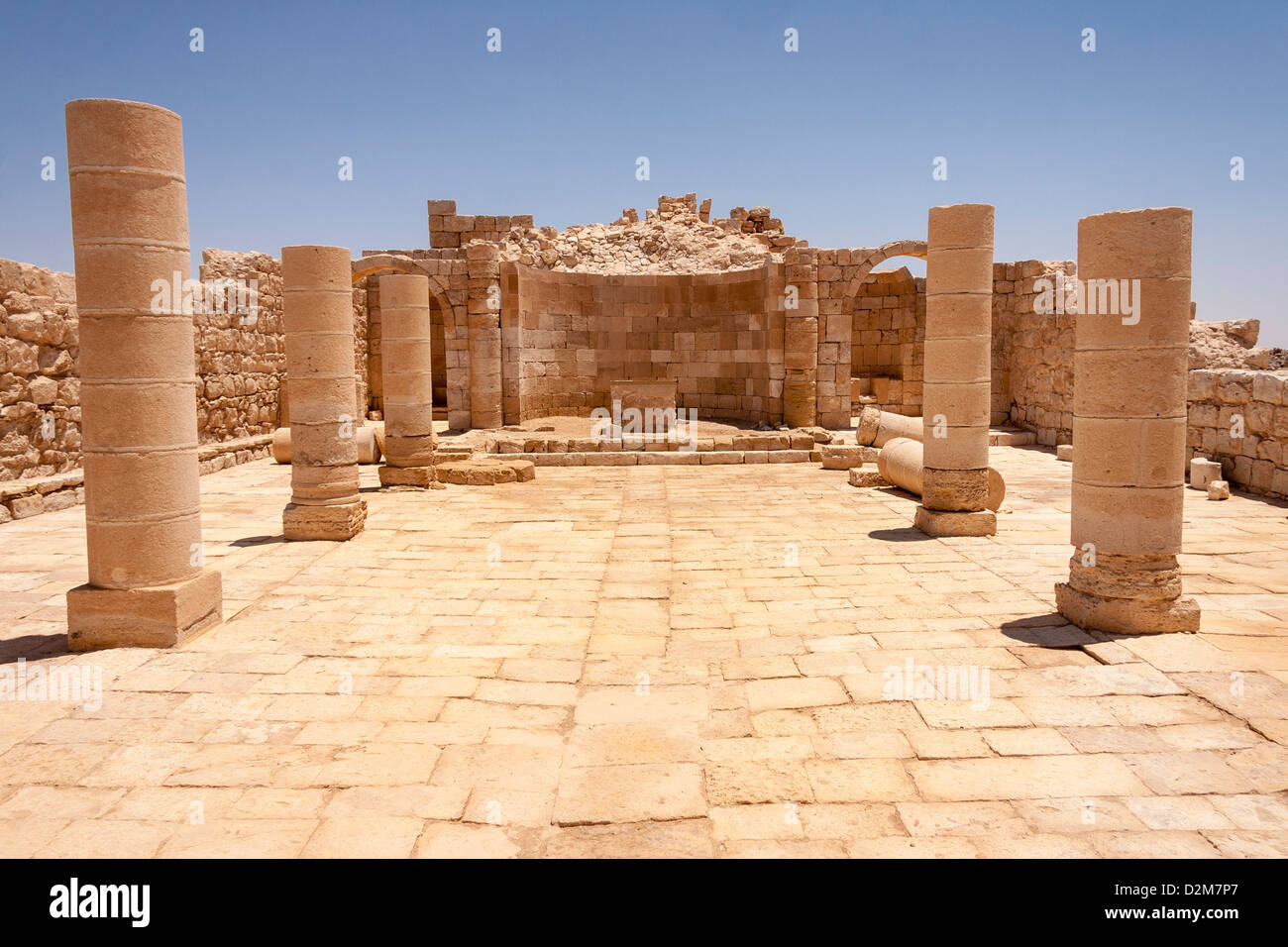 Avdat, Israel, the ruins of the main Byzantine church Stock Photo - Alamy