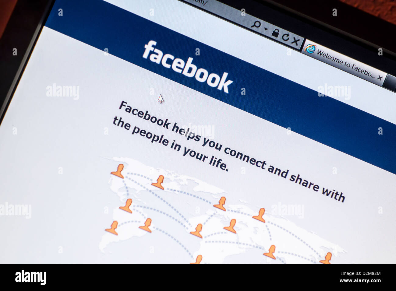 Facebook world connection logo hi-res stock photography and images - Alamy