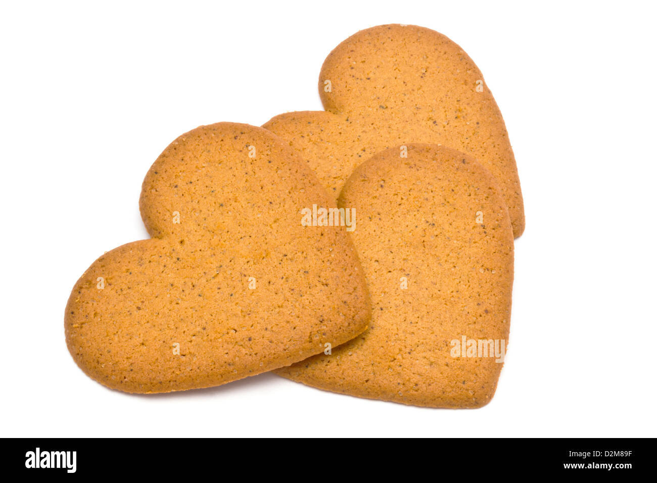 Gingerbread heart isolated on white background Stock Photo - Alamy