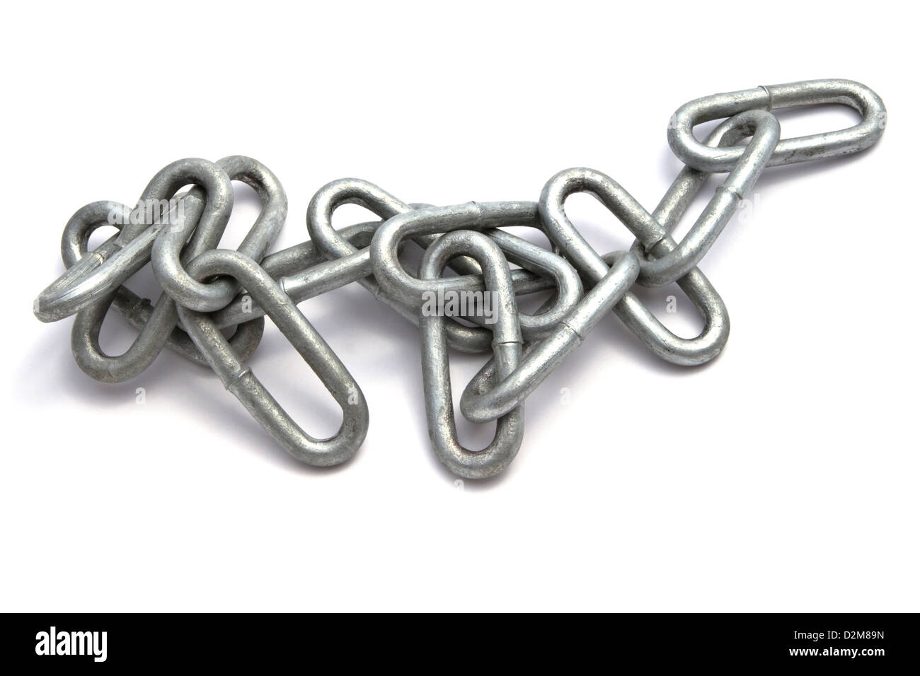 Chains closeup on white background Stock Photo - Alamy