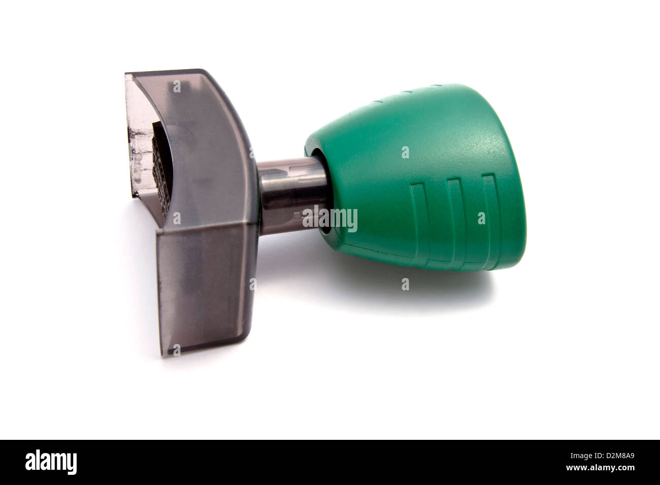 Green stamp isolated on white background Stock Photo - Alamy
