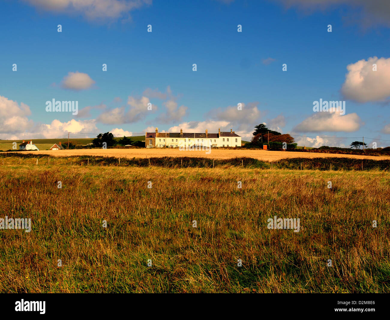 Coastguard cottages, Brook, Isle of wight Stock Photo - Alamy