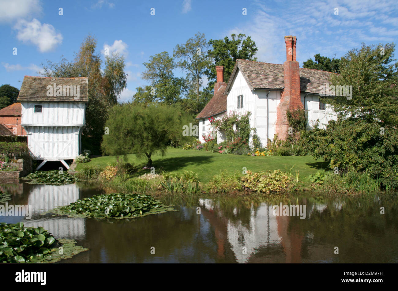 Medieval Moated Manor House and gatehouse NT Lower Brockhampton ...