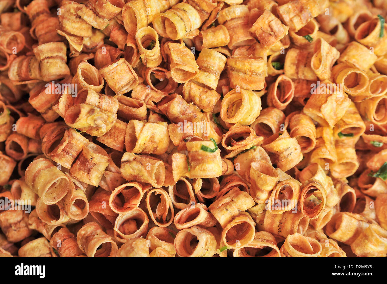 thai fried dry roll sweet banana snack food, background Stock Photo - Alamy
