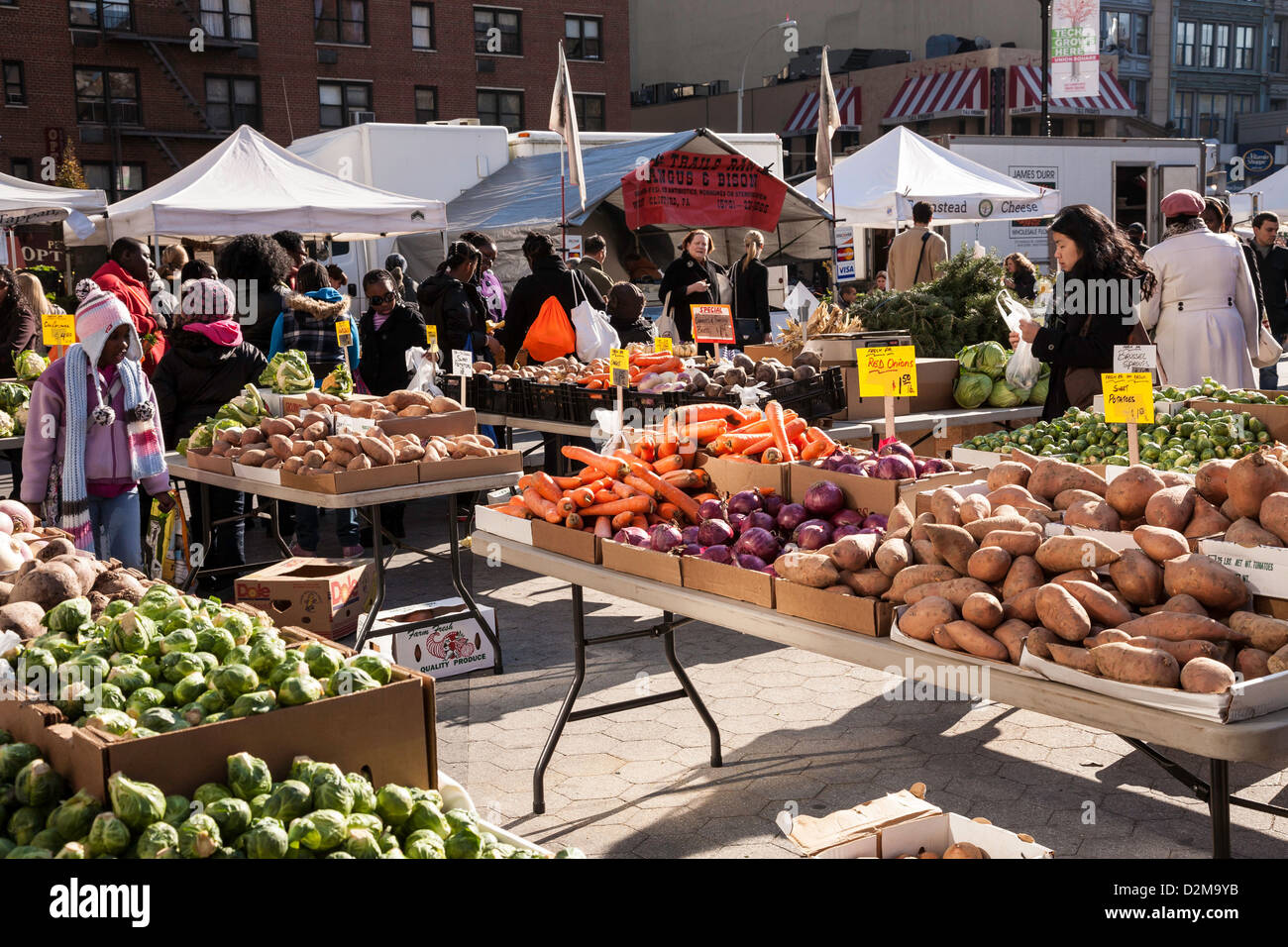 Union Square Greenmarket, NYC Stock Photo - Alamy