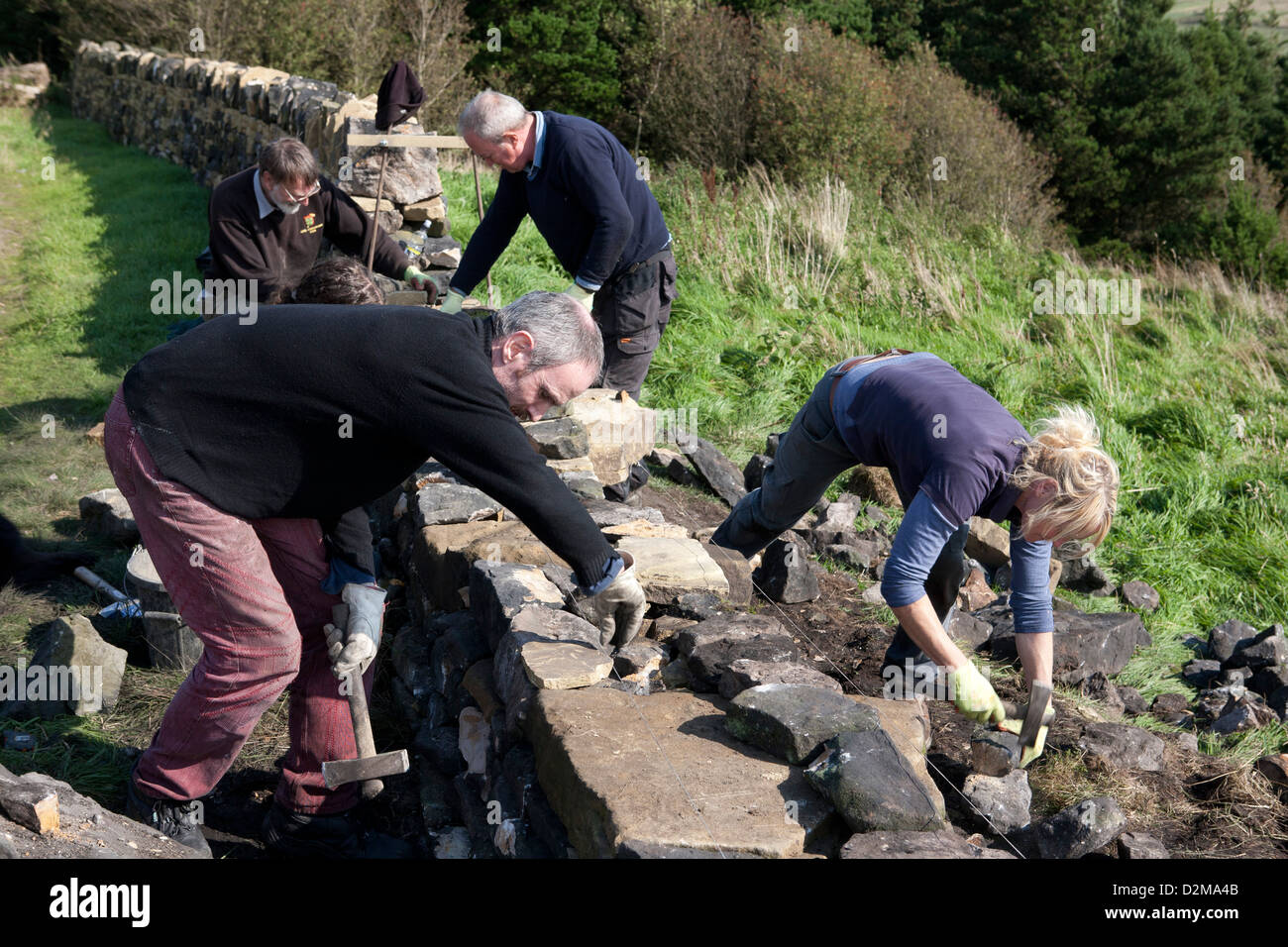 English dry stone walling hi-res stock photography and images - Alamy