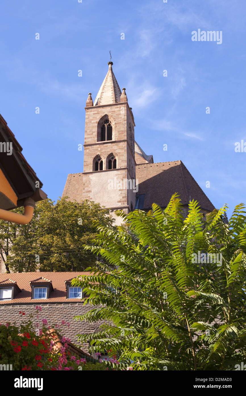 Views from Breisach Stephan cathedral in Breisach. Stadtansicht mit ...