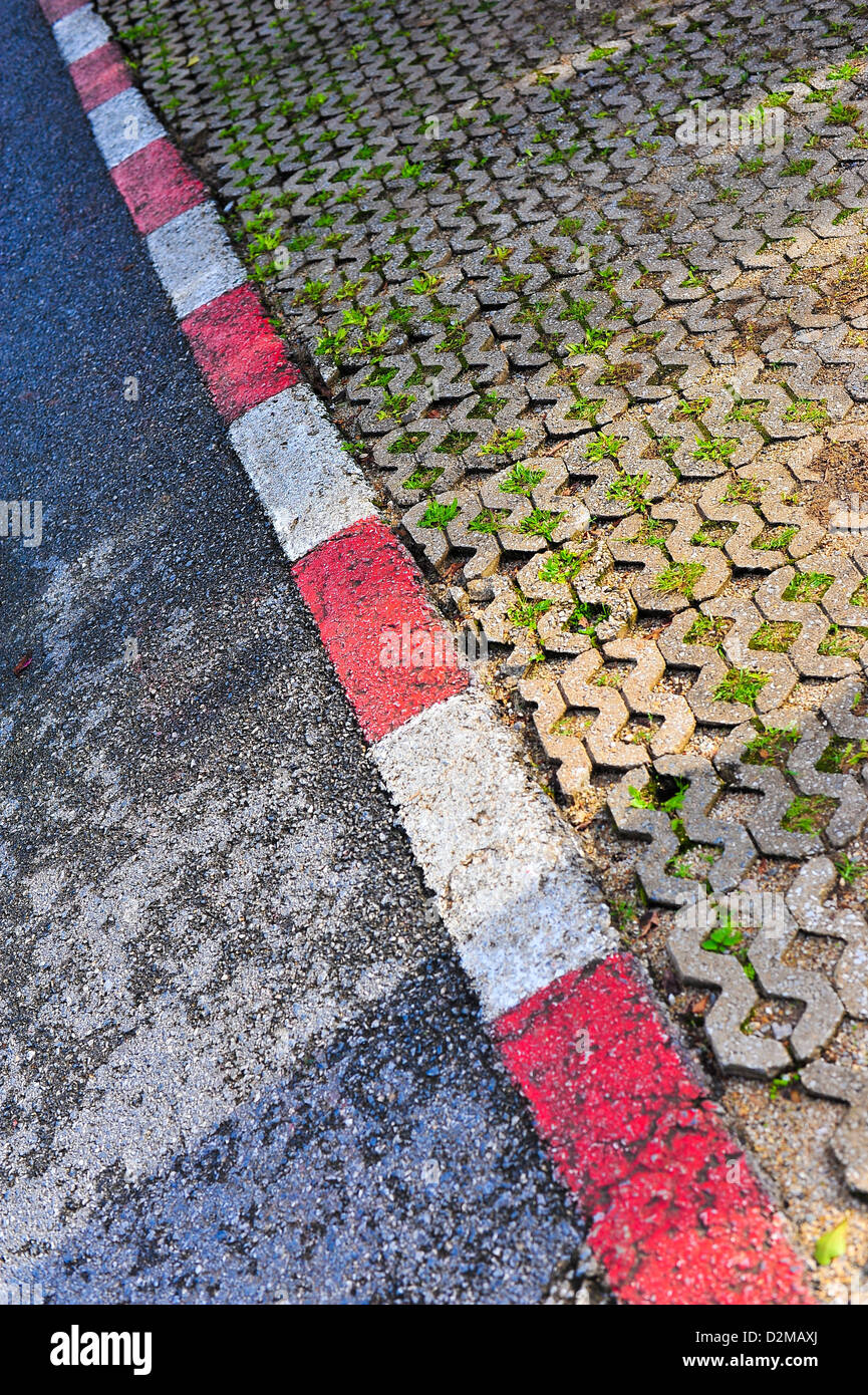 traffice surface have line Stock Photo - Alamy