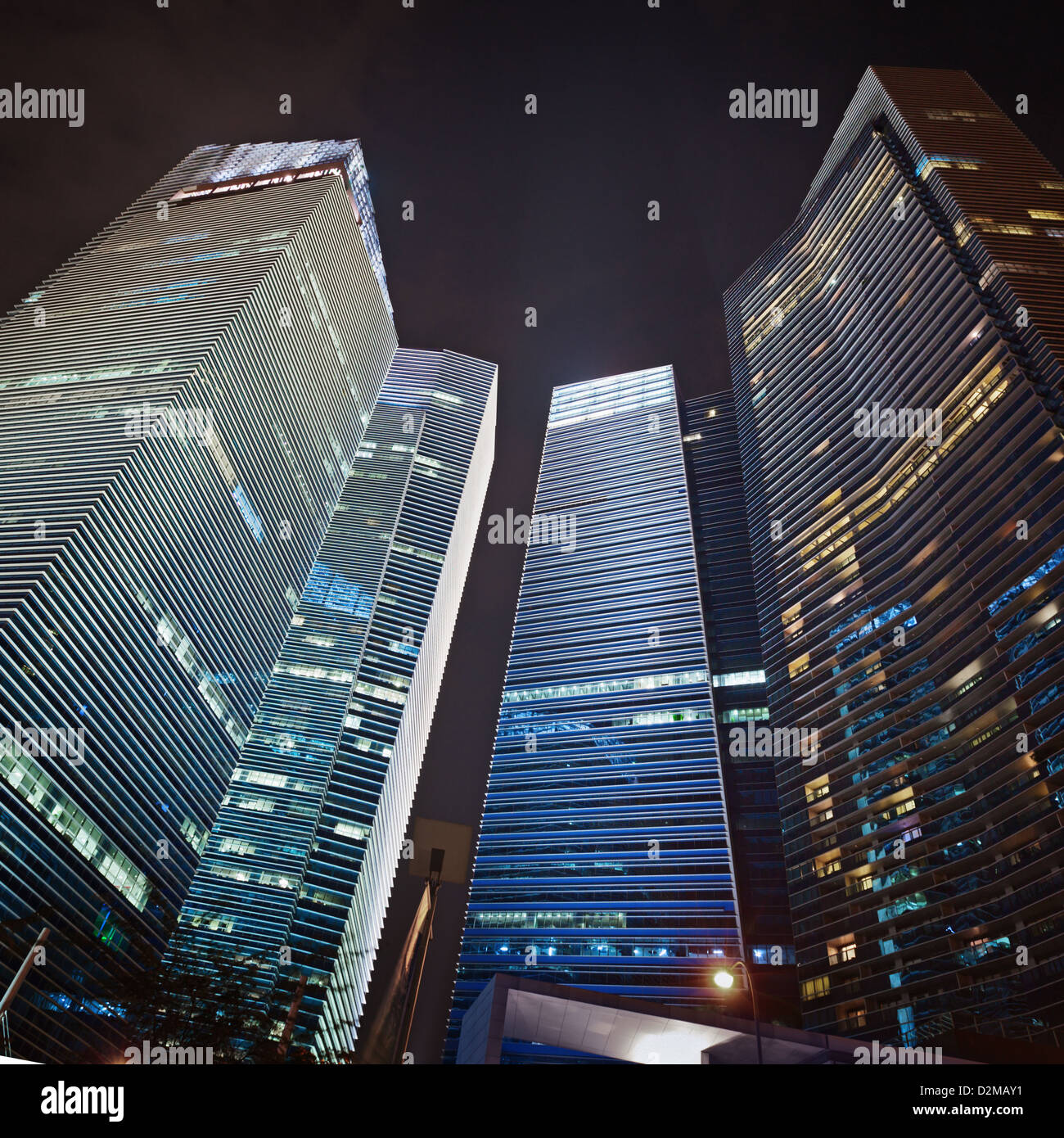 Skyscrapers of the financial center of the city Stock Photo - Alamy