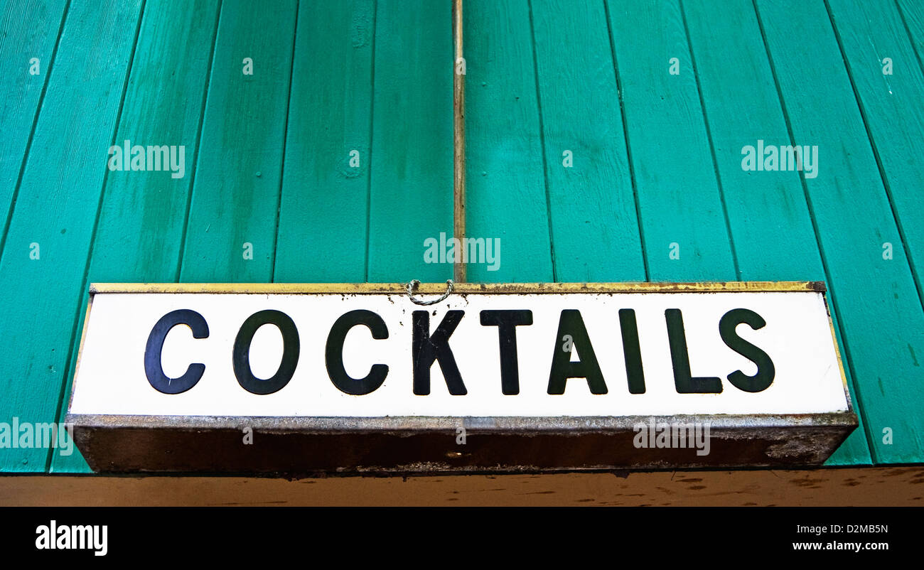 Cocktail sign hi-res stock photography and images - Alamy