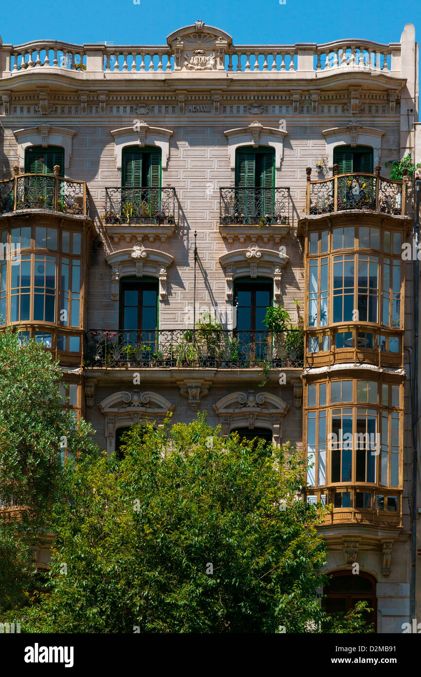 Modernista Building,Palma, Island Of Majorca, Balearic, Spain Stock ...