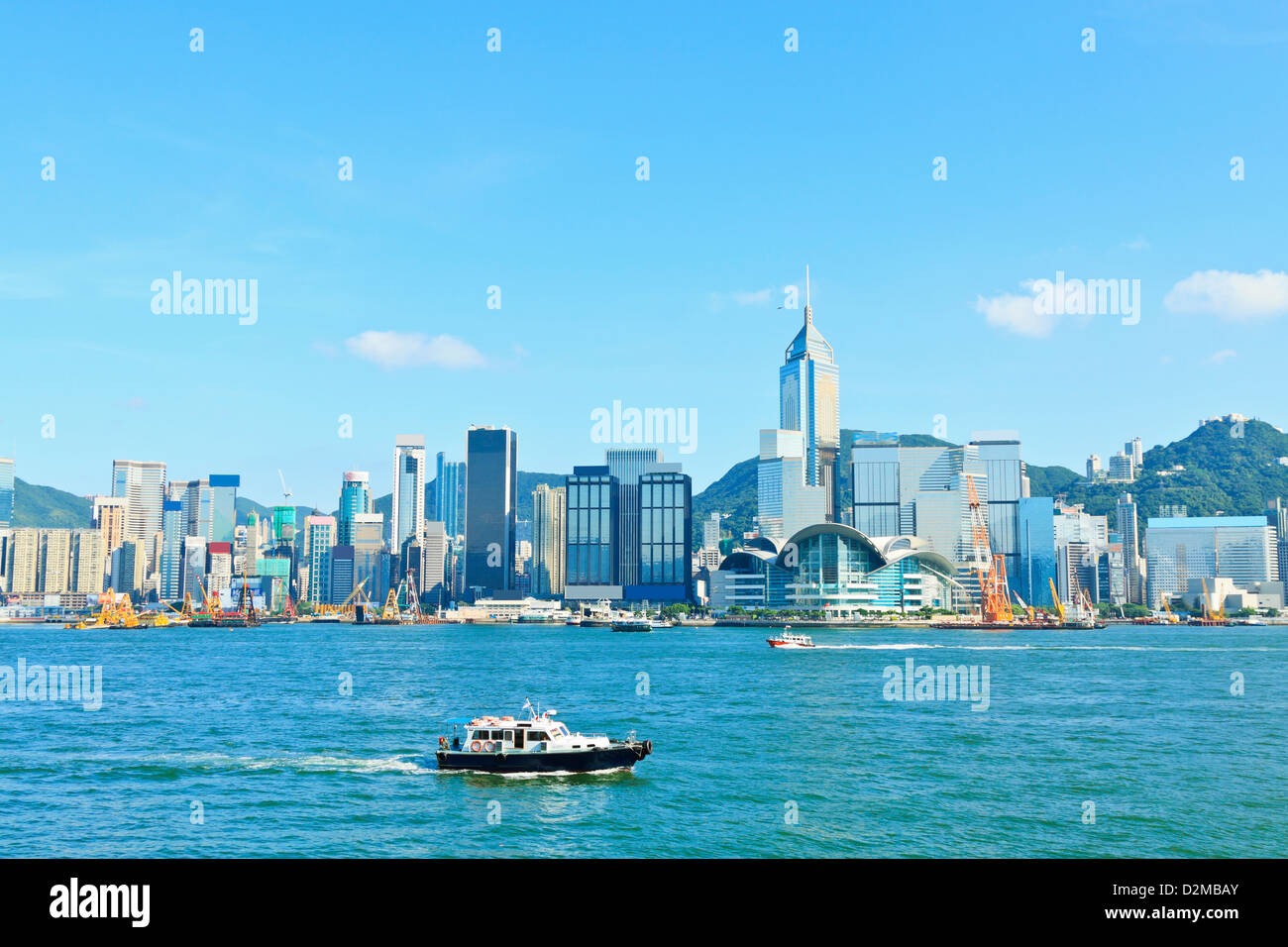 Hong Kong harbour Stock Photo - Alamy