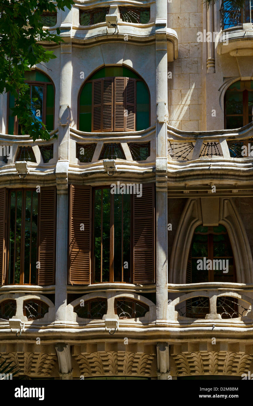 Modernista Building,Palma, Island Of Majorca, Balearic, Spain Stock ...