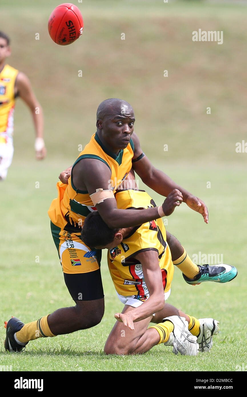 POTCHEFSTROOM, SOUTH AFRICA - JANUARY 28, Banini Sekori(NW Dockers) of ...